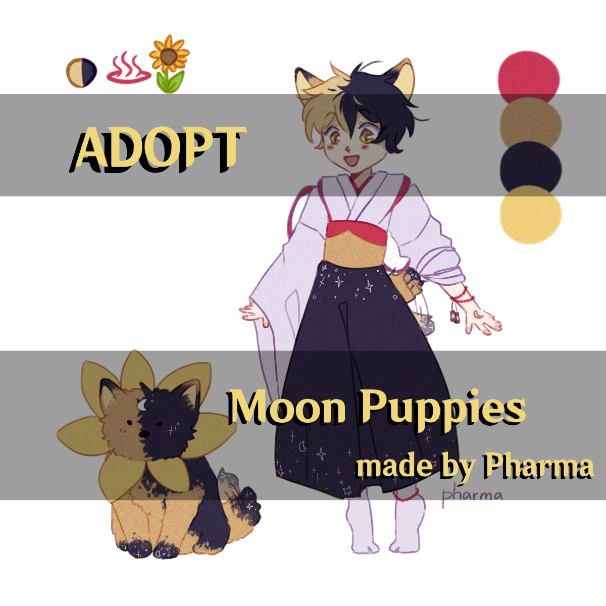 ADOPT Moon Puppies - YCH.art